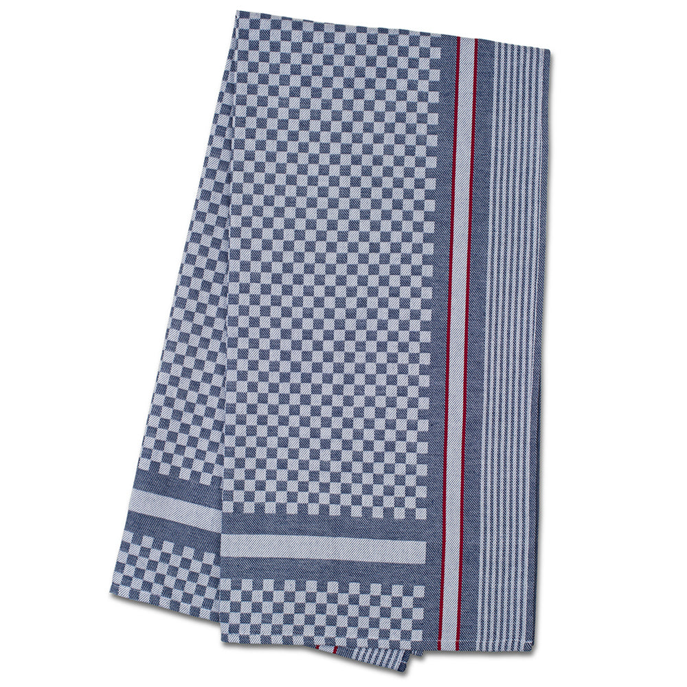 Side Towel Black Check with Red Stripe | Professional Utensils – JB Prince