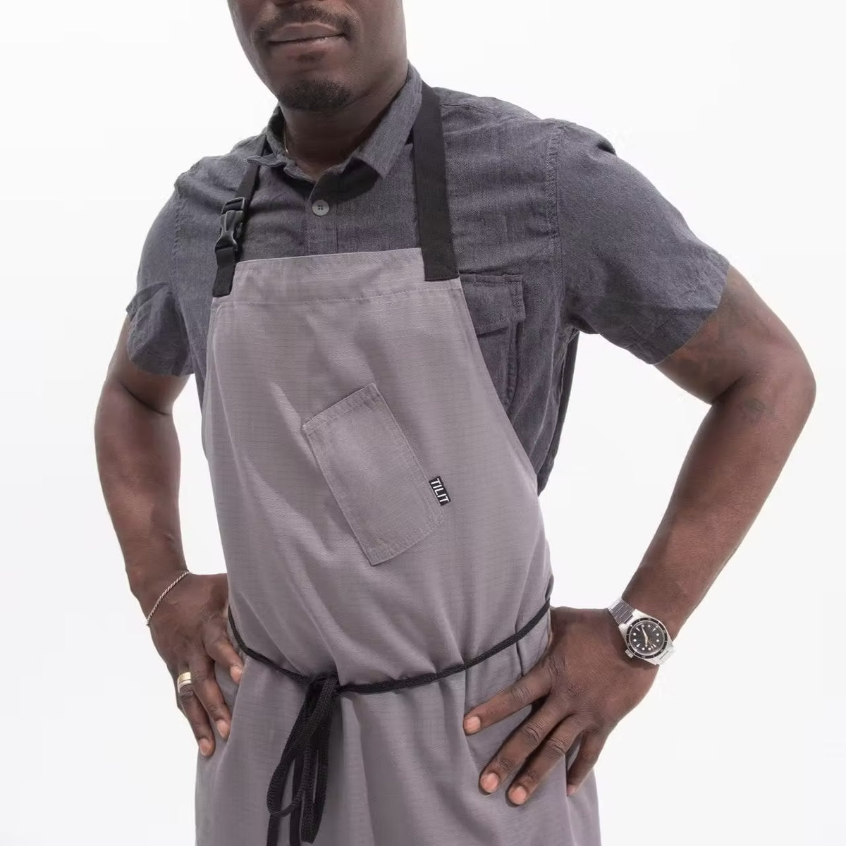 Tilit Supply Bib Apron - Gray – JB Prince