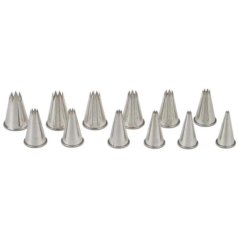 Rolled Edge Tube Set - 12 Star | Professional Pastry Tools – JB Prince