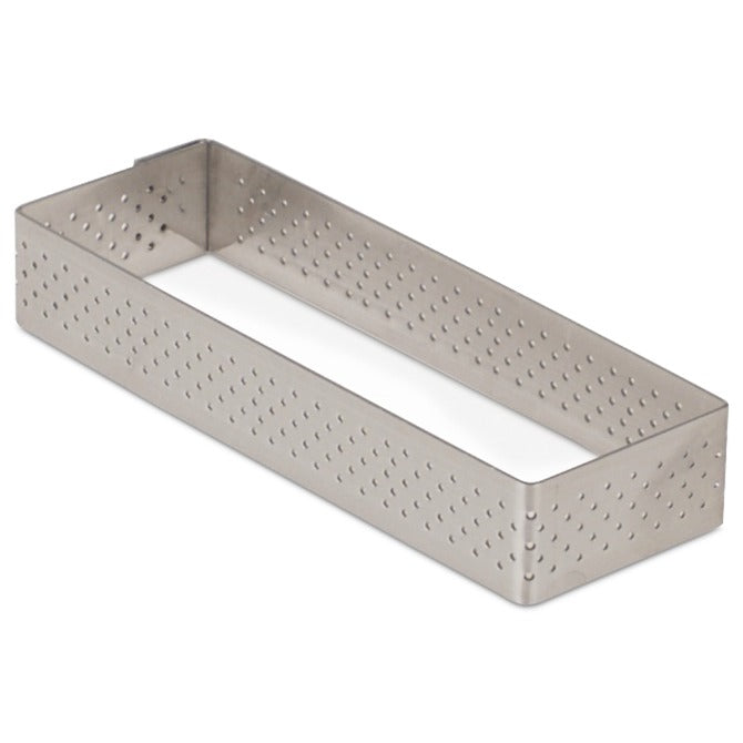 Valrhona Perforated Rectangle Tart Ring .78" Height | Professional ...