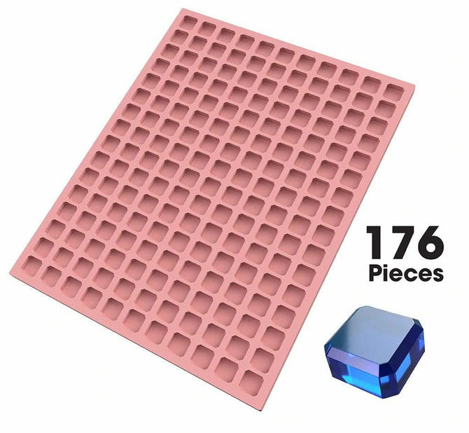 Square Gem Silicone Mold with 176 Forms | Professional Molds – JB Prince