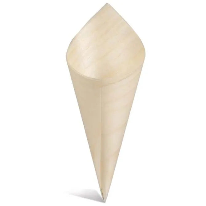 Wood Paper Serving Cone | Professional Disposables – JB Prince