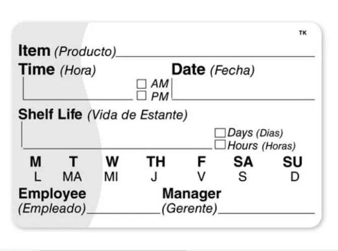 Cook Chill Sous Vide Label | Professional Machines – JB Prince