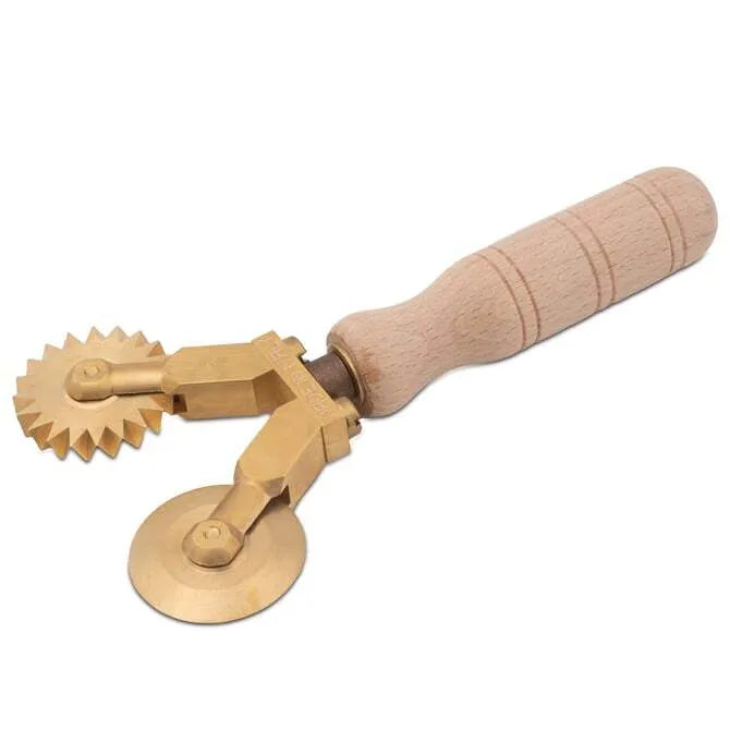 La Gondola Smooth/Fluted Brass Cutter Wheel | Professional Pasta Tools ...