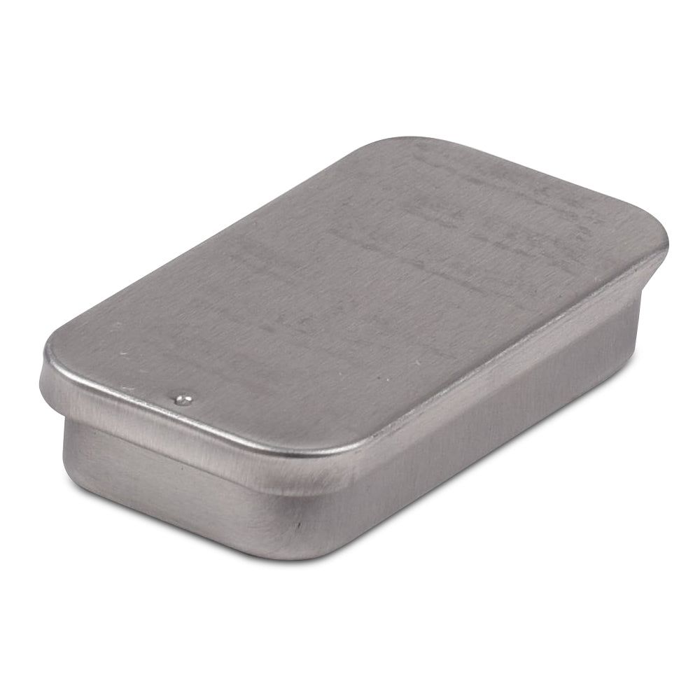 Small Silver Slide Top Tin – JB Prince